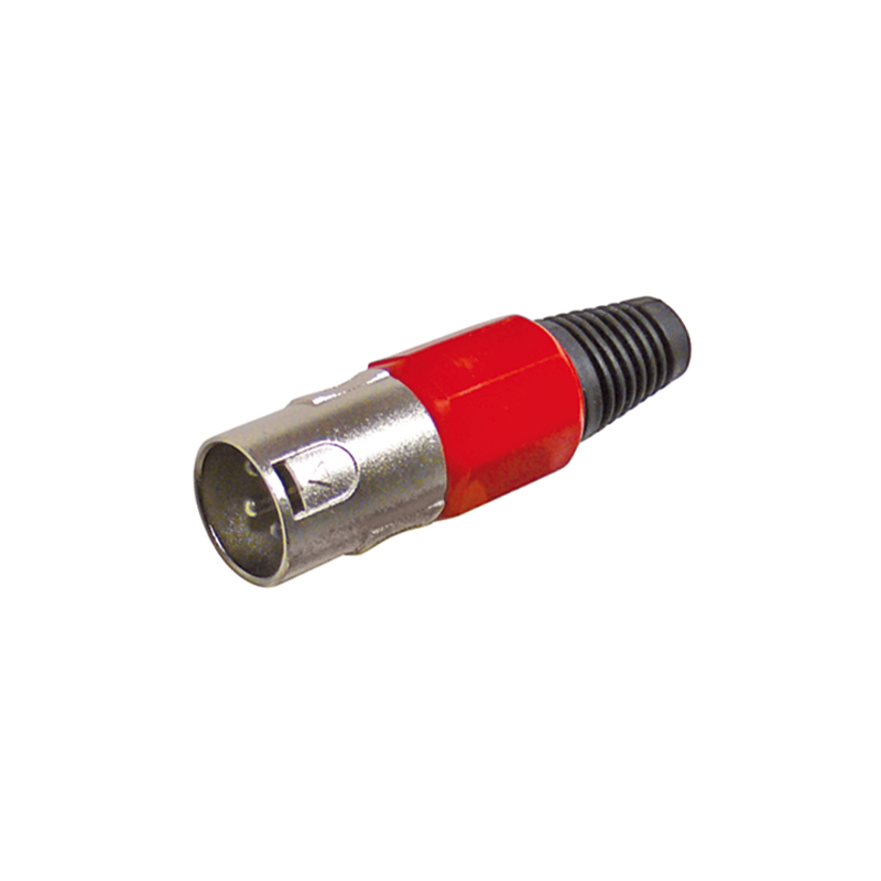 XLR Stecker rot BLANKO | Sintron